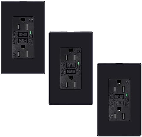 Amazon.com: RV Designer S807, Dual Outlet GFCI with Cover Plate, Black ...