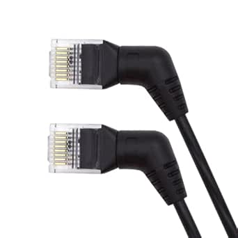 Amazon.com: cablecc Cable giratorio macho CAT6 UTP macho a macho RJ45 ...
