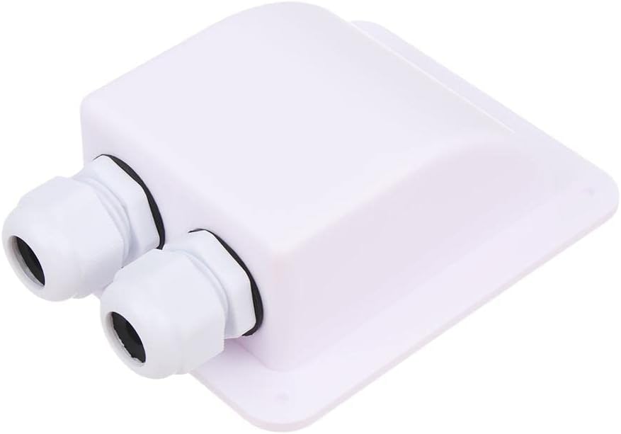 Amazon.com: Andy's Orchids White Solar Double Cable Entry Gland Box for ...