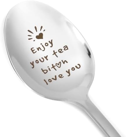 Jeffdad Best Friends Friendship Gifts Spoon for Women Girls Enjoy Your ...