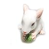 Amazon.com: Grandroomchic 2" Long White Mouse Ceramic Rat Figurine ...