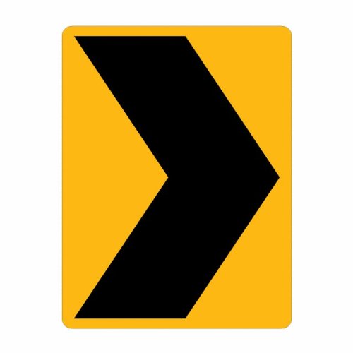 Tapco W1-8R Engineer Grade Prismatic Railroad Sign, Legend "Right ...