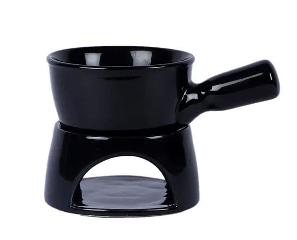 Buy Saddlers Park Ceramic Fondue- B, 5 x 7 Inches Black (Small), Fondue ...