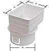 K-TEC GUTTER SUPPLY 3"x4"x4" Downspout Drainage Adapter for 3 inch x 4 ...