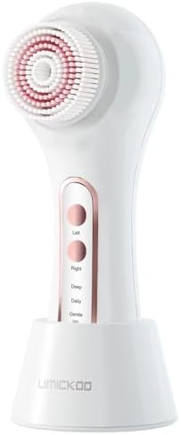 Amazon.com: UMICKOO Face Scrubber Exfoliator, Rechargeable Facial Cleansing Brush with 2-Way ...