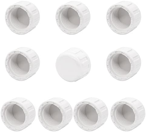 Amazon.com: PVC Female End Cap 1/2 Inch (12-Pack), Threaded End Cap/PVC ...