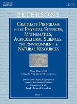 Buy Peterson's Graduate Programs in the Physical Sciences, Mathematics, Agricultural Sciences ...