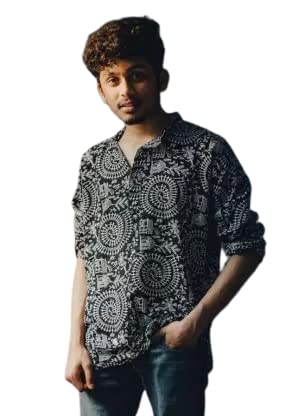 Buy Tant Ghar Men's Printed Khadi Handloom Premium 100% Cotton Ethnic ...