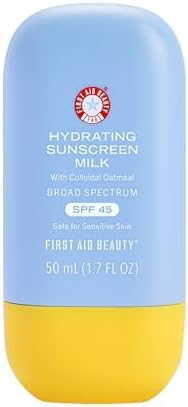 Amazon.com: First Aid Beauty Hydrating Sunscreen Milk SPF 45 ...