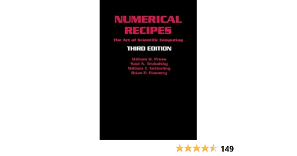 Numerical Recipes In C 3rd Pdf | Bryont Blog