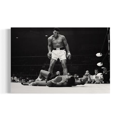 Amazon.com: Canvastoria King Ali vs. Sonny Liston Canvas Wall Art ...