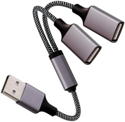 Amazon.com: Fidioto USB A Splitter - 10 Inch Long, 1 in 2 Out USB Y ...