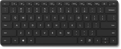 Microsoft 21Y-00004 Designer Compact Keyboard - Black ( UK English Key ...