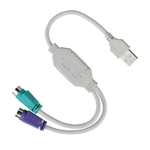 Dual PS2 Female to USB Male Converter Adapter Cable for Mouse Keyboard ...