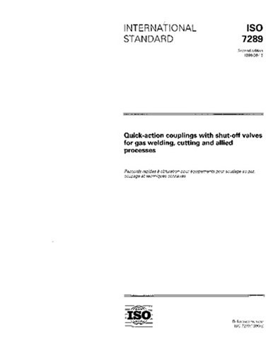 ISO 7289:1996, Quick-action couplings with shut-off valves for gas ...