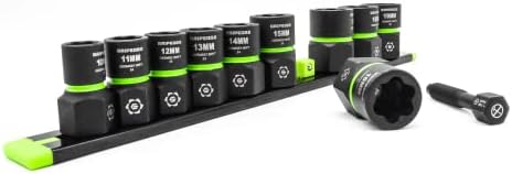 GRIPEDGE Tools | 10-PC – 3/8'' Drive Metric RPT Socket Extractor Set ...