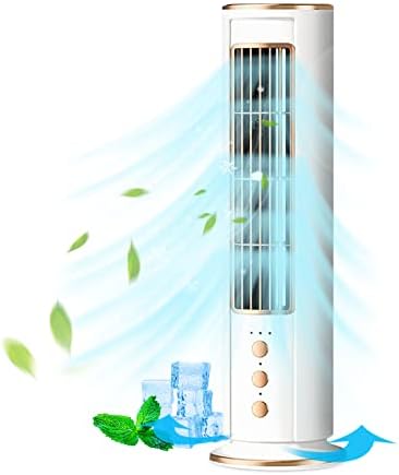 Oscillating Tower Fan, Desktop Remote Control Tower Fan with 3 Speeds ...