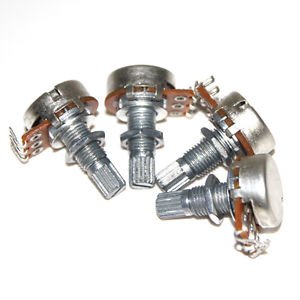 4Pcs 10k Ohm Audio Taper Log Pot A10K Solder Lugs Split Shaft ...