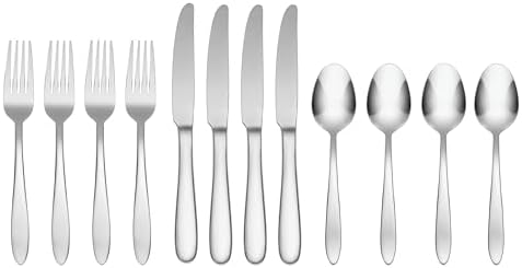 Amazon.com: Oneida Mooncrest 65-Piece Flatware Set, Service for 12 ...
