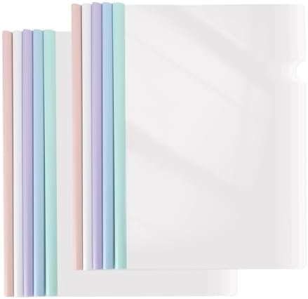 A4 Clear Clip Bar Files,10pcs File Folders Clear Binder Portfolio ...