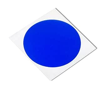 3M 8905 Circle-2.000"-100 Blue Polyester/Silicone Adhesive Tape Circles ...