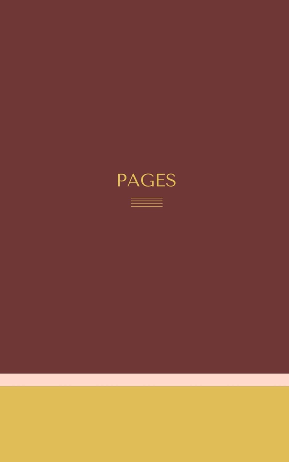 PAGES: A lined notebook – Merlot, Amber & Warm Peach. MOOD: Living ...