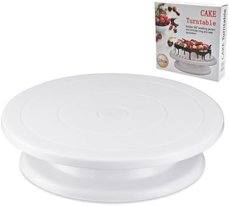 plastific Silicon Rotating Cake Turntable Mixer Plastic Bakery Rotating ...