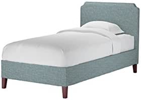 scallop single bed in hyacinth - Blue/Purple Upholstered beds : Amazon ...