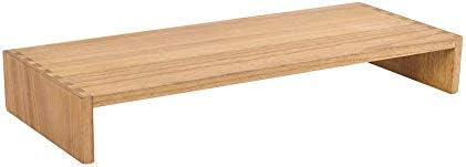 Amazon.com: KIRIGEN Monitor Stand Wooden -Desk Stand Wood for Computer ...