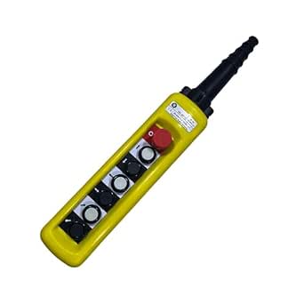 FTC - 6 WAY PENDANT CONTROL STATION WITH EMERGENCY STOP, 10A 400V AC ...