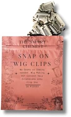 Amazon.com : The Smart Chemist Snap On Wig Clips No Sewing, Seams or ...