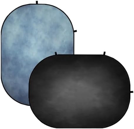 Amazon.com : Kate 5x6.5ft(1.5x2m) Collapsible Backdrop Blue Black Pop ...