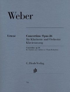 Weber, Carl Maria von - Concertino op. 26 für Klarinette und Orchester ...