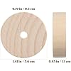 Wooden Craft Wheels, 20pcs Wood Wheels Wooden Craft s Tires with 5mm ...