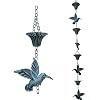 Amazon.com : AIMESINO Hummingbird Rain Chains for Gutters, Outdoor ...