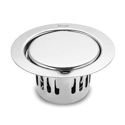 H2PLUS® Full Moon Round Floor Drain | 304-Grade Stainless Steel Floor ...