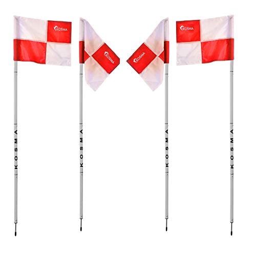 Kosma Set of 4PC Collapsible Corner Flag | Football Training Corner ...