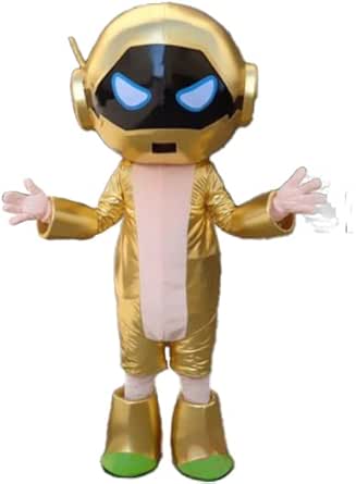 Amazon.com: BTOCHK Golden Android Mascot Costume : Sports & Outdoors
