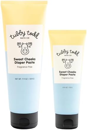 Amazon.com: TUBBY TODD Sweet Cheeks Diaper Paste - Diaper Rash Cream ...