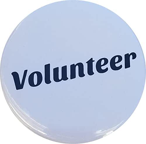Amazon.com: Volunteer badge/pinback button - single 2.25" pin ...