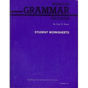 Winston Grammar Program-Advanced: Student Worksheets: Paul R. Erwin: 9780913717080: Amazon.com ...