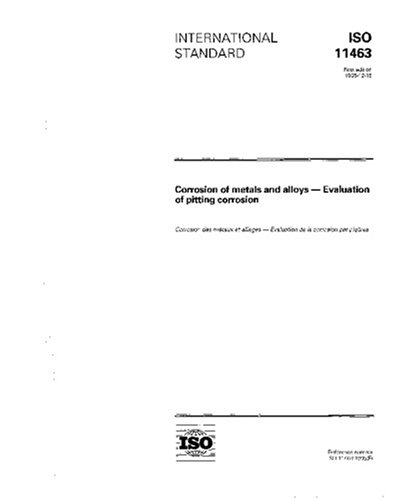 ISO 11463:1995, Corrosion of metals and alloys - Evaluation of pitting ...