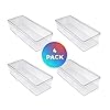 Clear Plastic Box - 9 1/2"L x 3 9/16" W x 2 1/4" H - 4 Boxes Per Pack ...