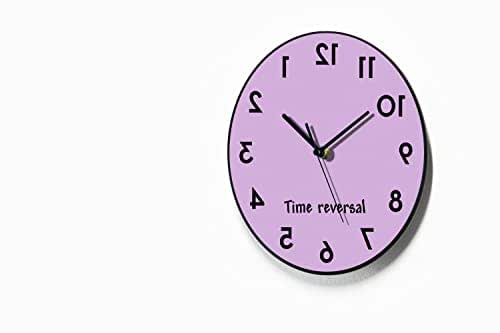 Reverse Wall Clock - Time Reversal - Round Funny Clock - Backwards ...
