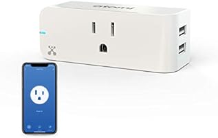 Atomi Smart WiFi Plug, Built-in Dual 2.4A USB Ports, Occupies One ...