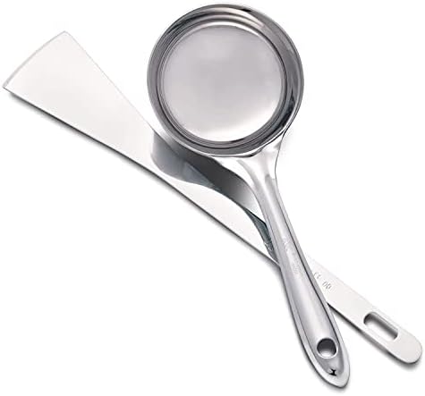 Buy Buyory Stainless Steel Dosa Spatula And Dosa Ladle With Flat Base ...