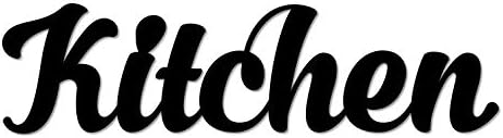Amazon.com: Kitchen Metal Cutout Sign Metal Kitchen Word Wall Decor ...