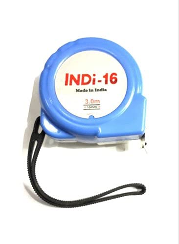 Measure Tape Indi 16 -3 meter Abs Case Steel White And Blue Measuring ...