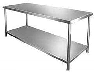 DG DEXAGLOBAL Work Table Bench Multipurpose Stainless Steel for Home ...