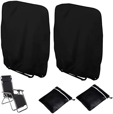Ulikey 2 x Protective Covers for Folding Sun Lounger, Windproof Anti-UV ...